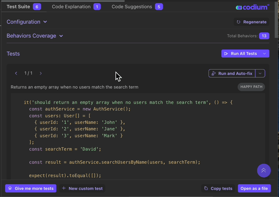 Generate Unit Tests Using Codiumai Io Techhub